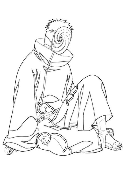 Obito coloring pages