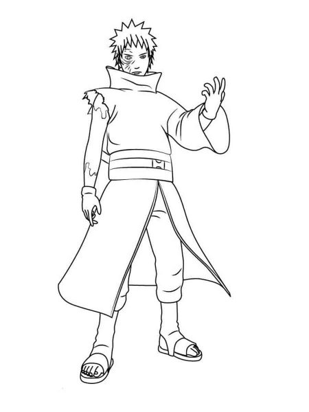 Obito coloring pages