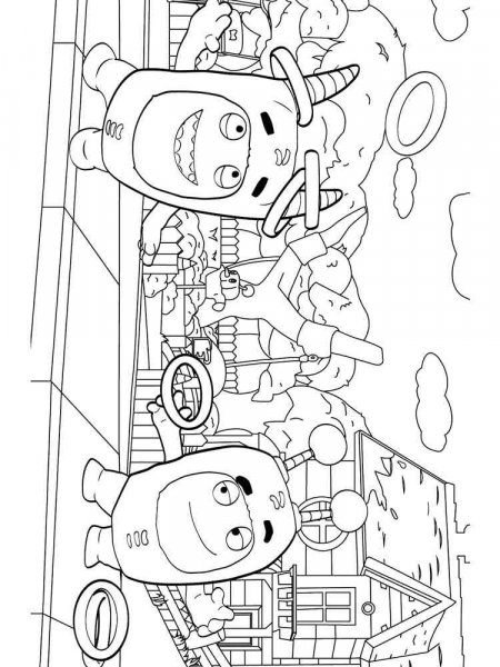 Oddbods coloring pages