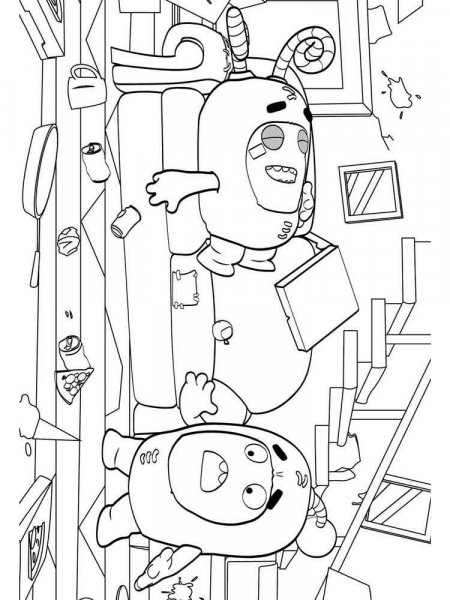 Oddbods coloring pages