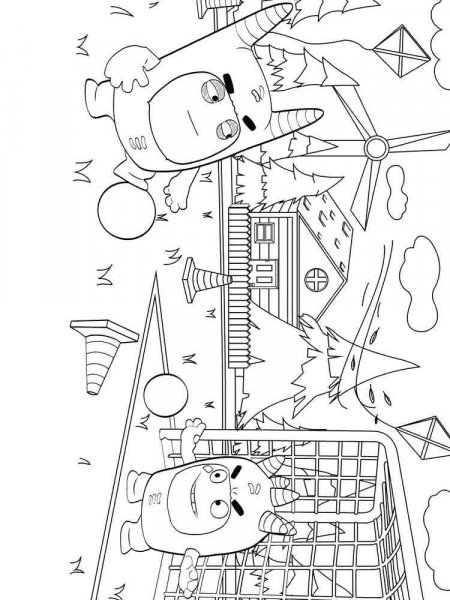 Oddbods coloring pages