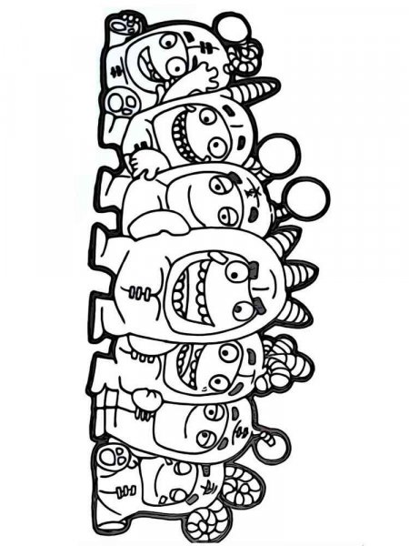 Oddbods coloring pages