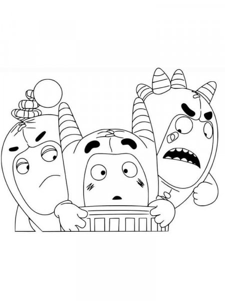 Oddbods coloring pages