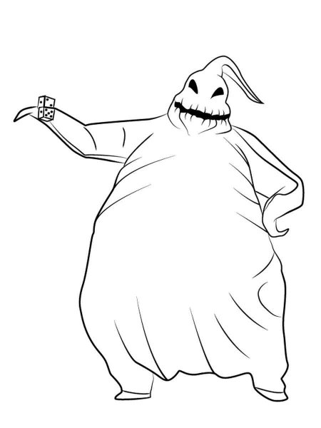 Oogie Boogie coloring pages