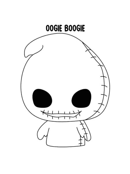 Oogie Boogie coloring pages