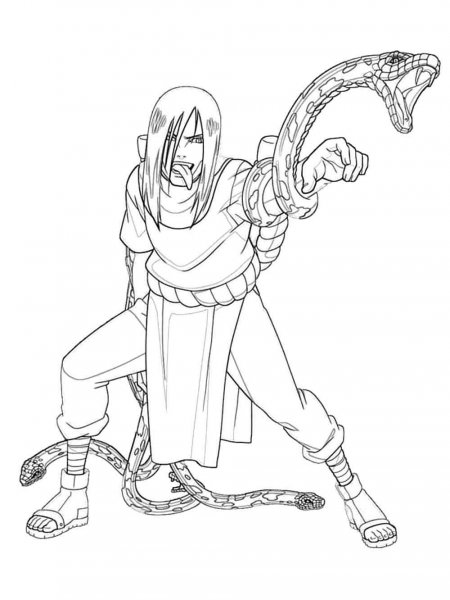 Orochimaru coloring pages