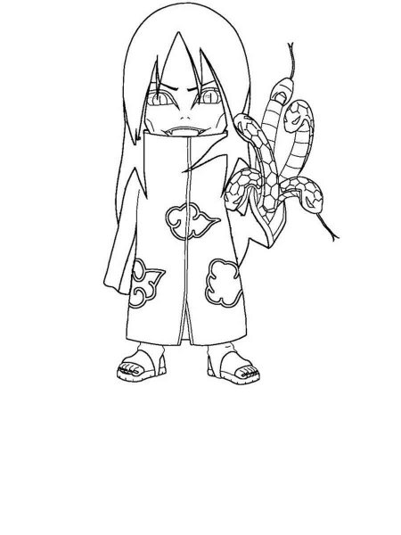 Orochimaru coloring pages