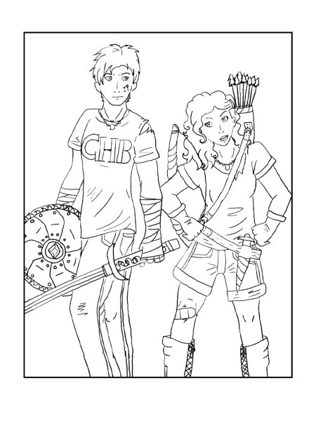 Percy Jackson coloring pages