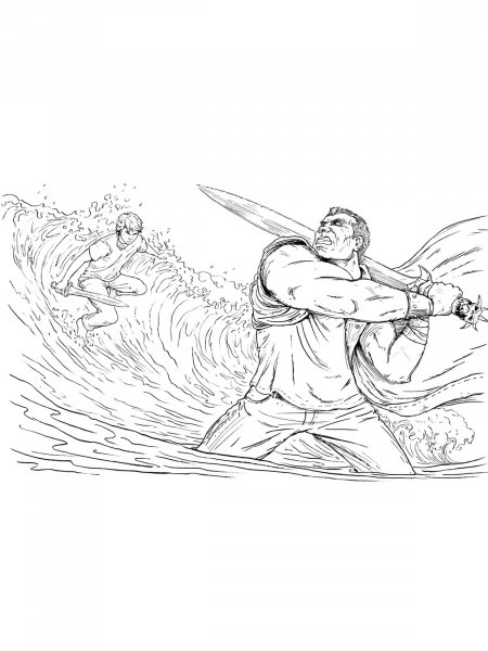 Percy Jackson coloring pages