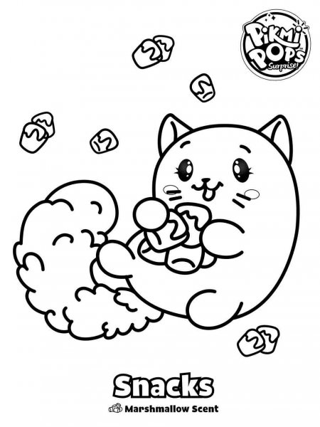 Pikmi Pops coloring pages