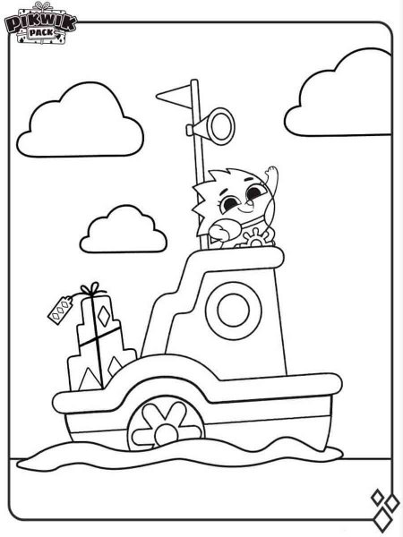 Pikwik Pack coloring pages