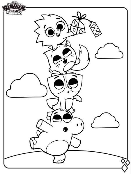 Pikwik Pack coloring pages