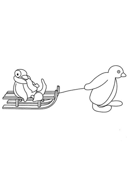 Pingu coloring pages