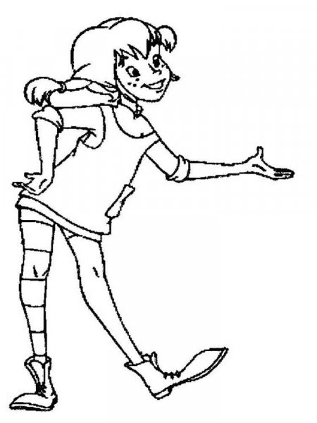 Pippi Longstocking coloring pages