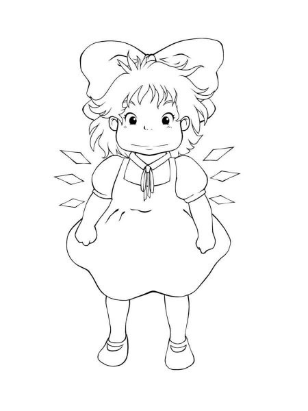 Ponyo coloring pages