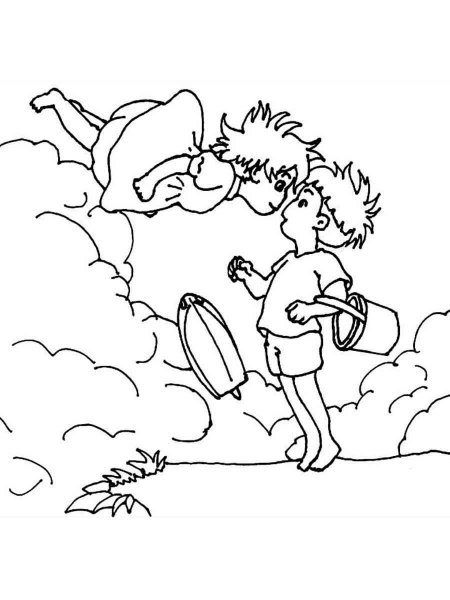 Ponyo coloring pages