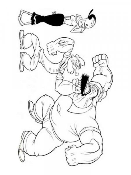 Popeye coloring pages