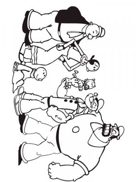 Popeye coloring pages