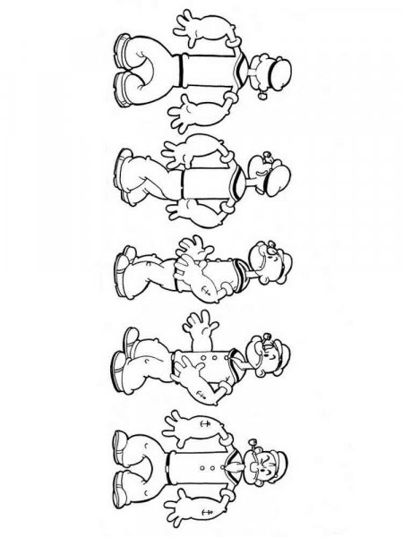 Popeye coloring pages