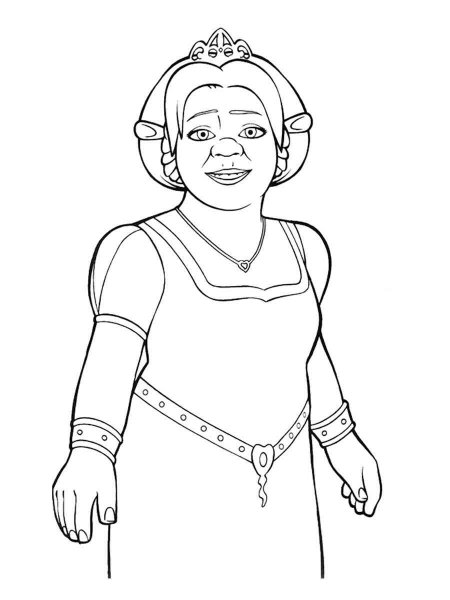 Princess Fiona coloring pages