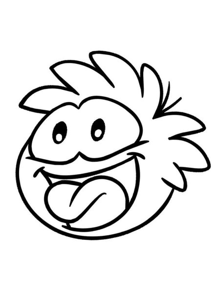 Puffle coloring pages