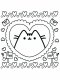 Pusheen coloring pages
