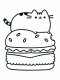 Pusheen coloring pages