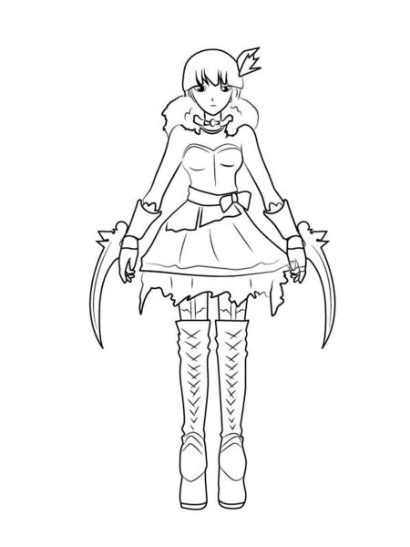 RWBY coloring pages