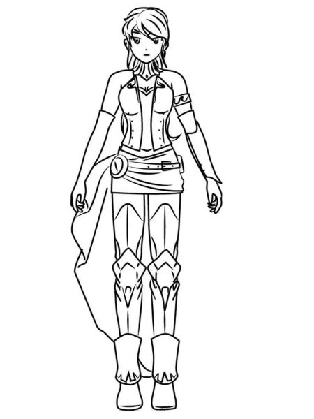 RWBY coloring pages