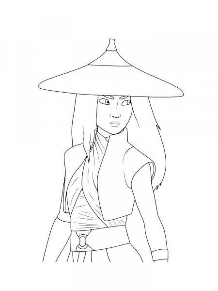 Raya and the Las Dragon coloring pages