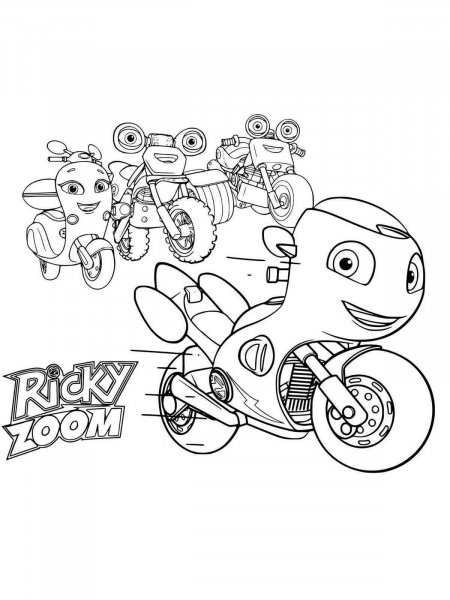 Ricky Zoom coloring pages