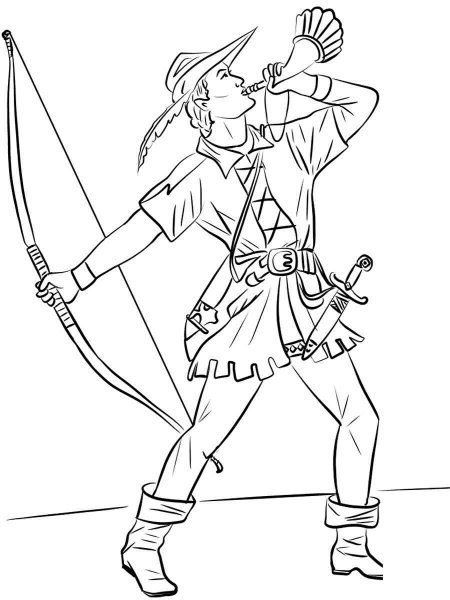 Robin Hood coloring pages