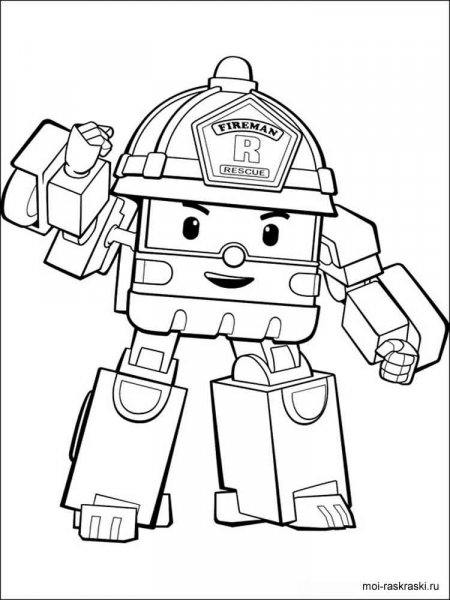 Robocar Poli coloring pages