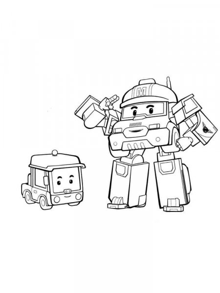 Robocar Poli coloring pages