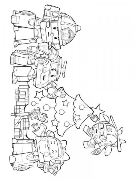 Robocar Poli coloring pages