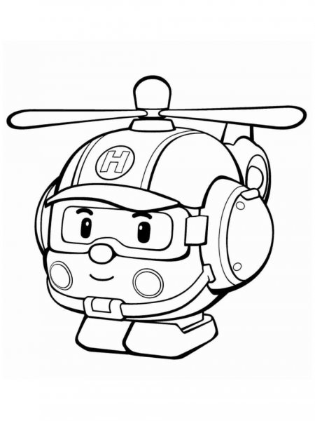 Robocar Poli coloring pages