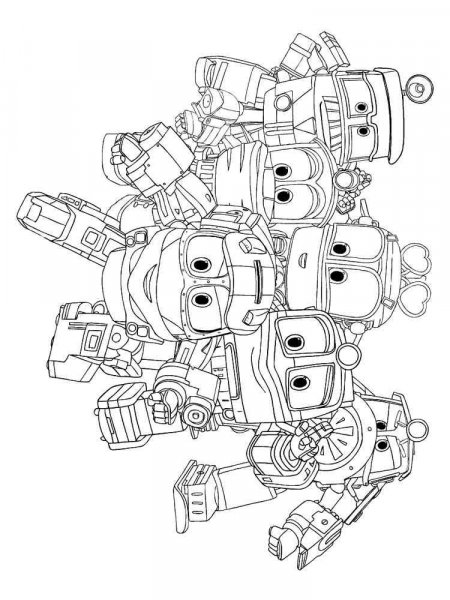 Robot Trains coloring pages