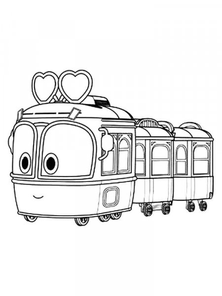 Robot Trains coloring pages
