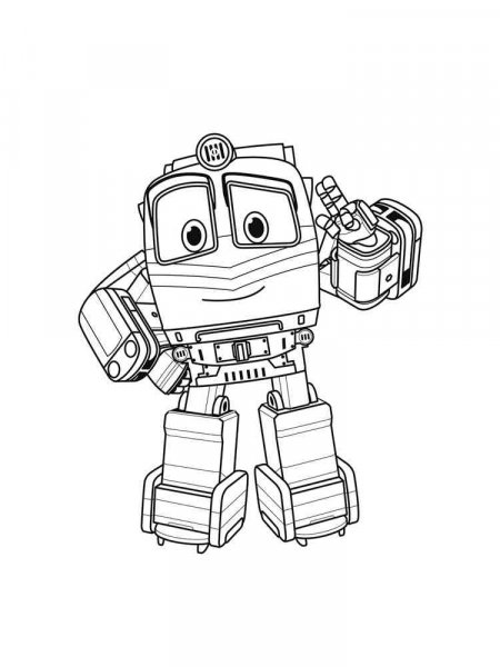 Robot Trains coloring pages