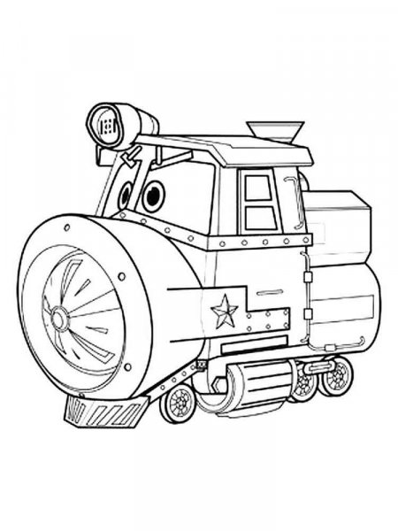 Robot Trains coloring pages