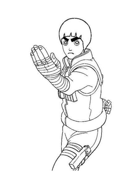Rock Lee coloring pages