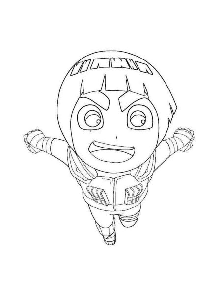 Rock Lee coloring pages