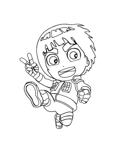 Rock Lee coloring pages