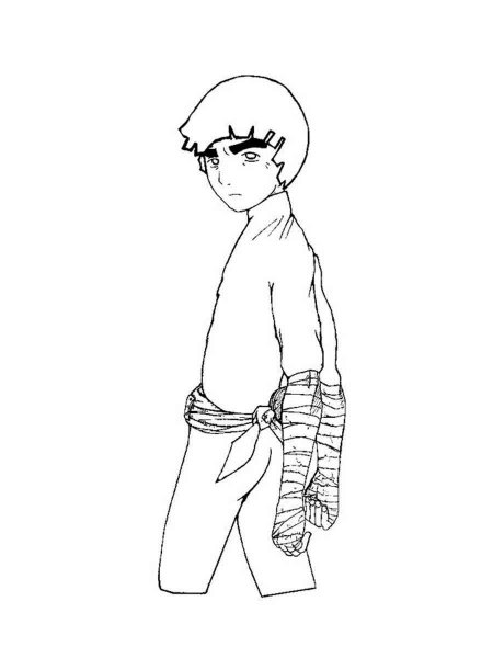 Rock Lee coloring pages