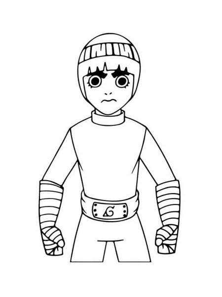 Rock Lee coloring pages