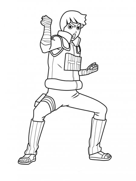 Rock Lee coloring pages