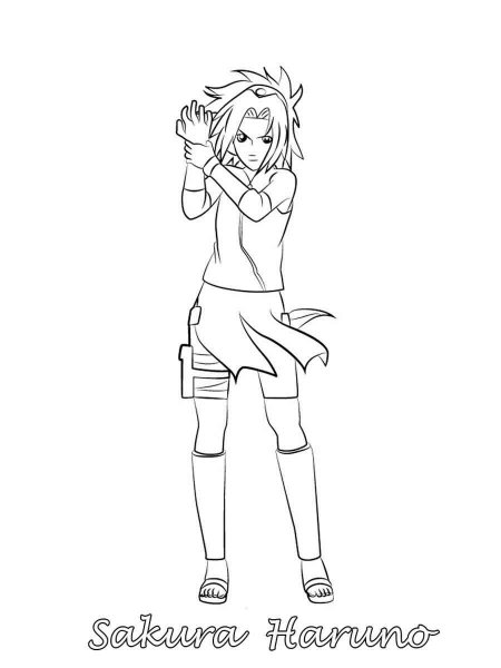 Sakura Haruno coloring pages