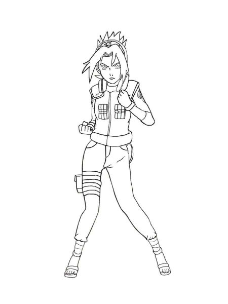 Sakura Haruno coloring pages