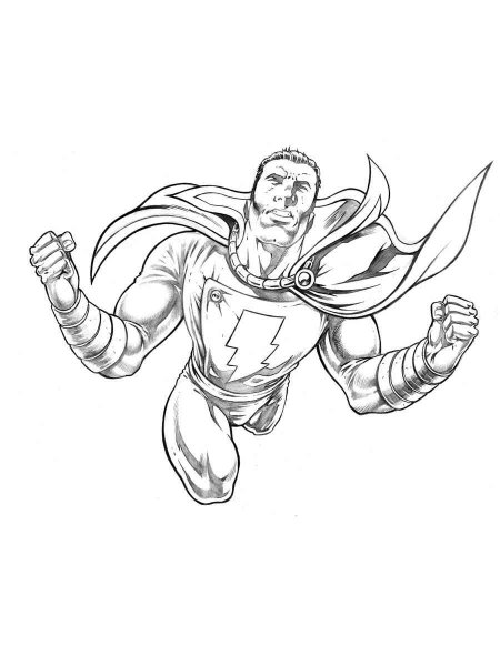 Shazam coloring pages