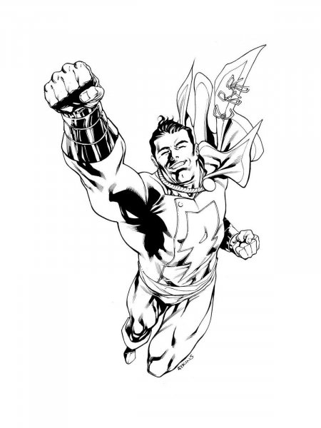 Shazam coloring pages